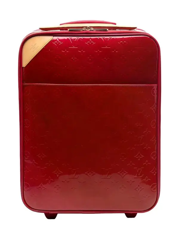 LOUIS VUITTON 2008 Monogram Vernis Pegase 45 Travel Bag - Red