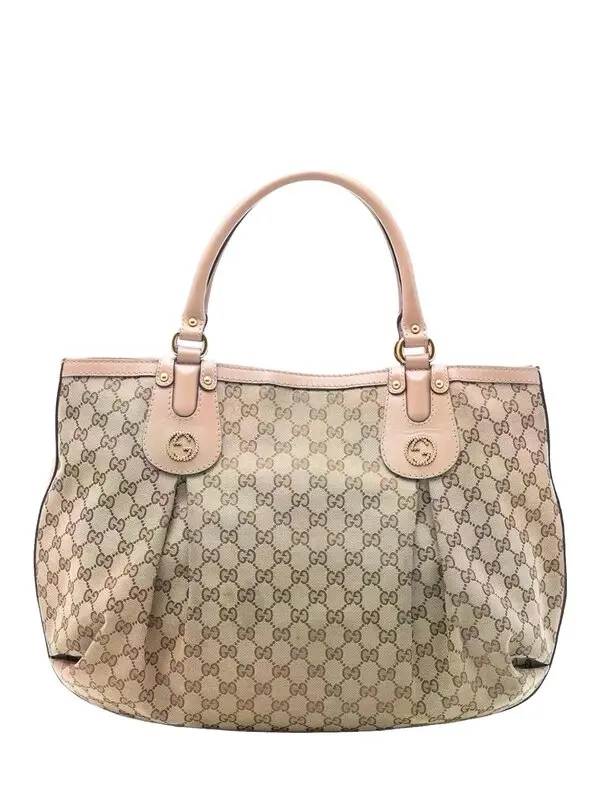 Gucci Gg Canvas Scarlett Tote Bag - Brown