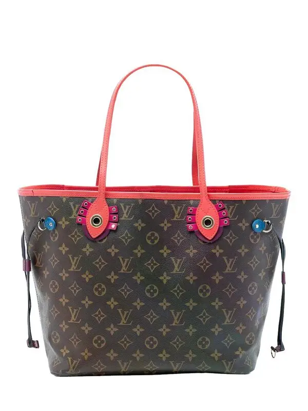 LOUIS VUITTON 2015 Monogram Totem Neo Neverfull Mm Tote Bag - Brown