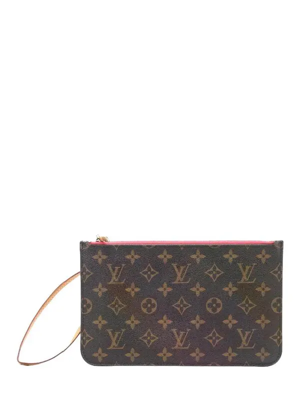 LOUIS VUITTON 2015 Neverfull Mm Pouch - Brown