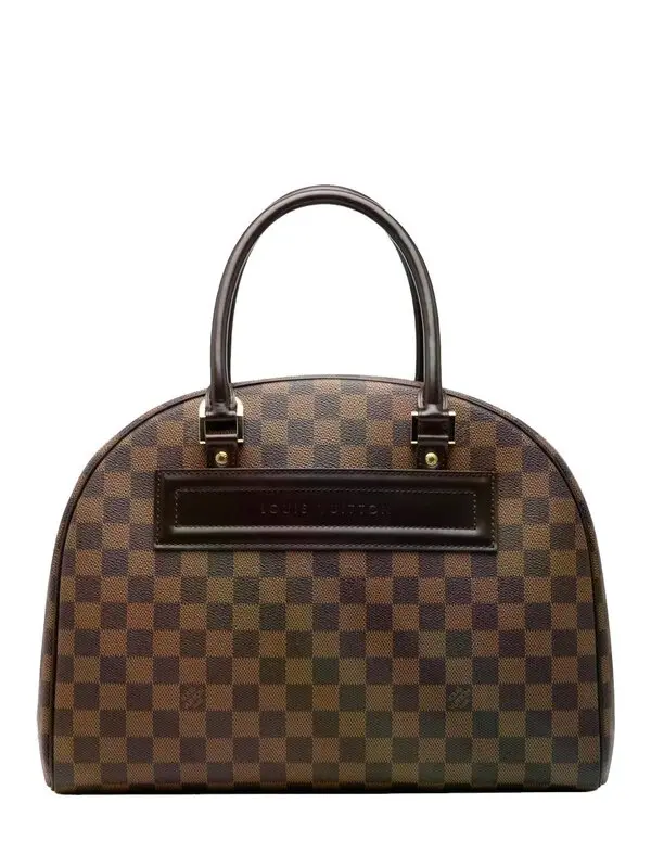 LOUIS VUITTON 2000 Damier Ebene Nolita Handbag - Brown