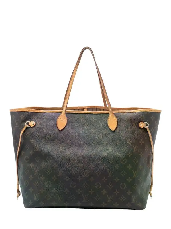 LOUIS VUITTON 2008 Monogram Neverfull Gm Tote Bag - Brown
