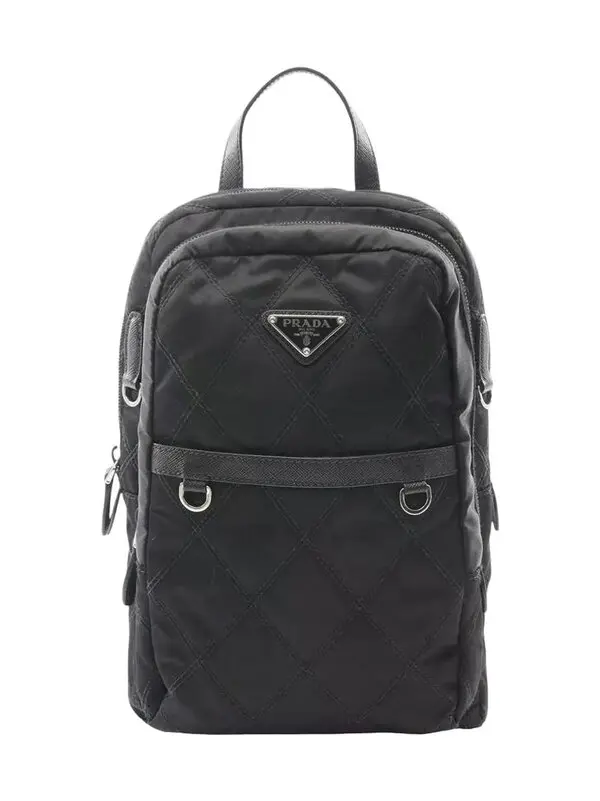 Prada 2013-2025 Tessuto Impunto Backpack - Black