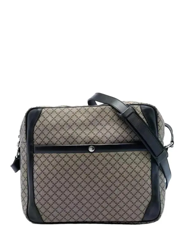 Gucci Diamante Coated Canvas Messenger Bag - Brown