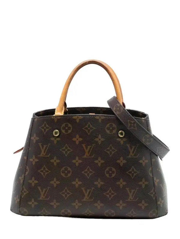 LOUIS VUITTON 2016 Monogram Montaigne Bb Satchel - Brown