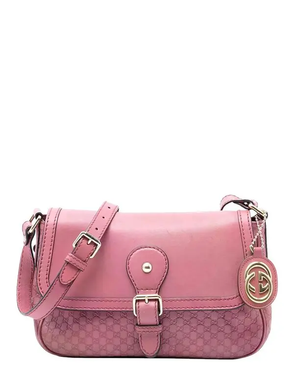 Gucci 2016-2026 Micro Guccissima Sukey Crossbody Bag - Pink