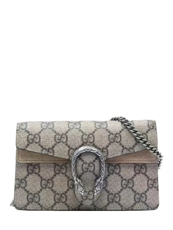 Gucci Mini Gg Supreme Dionysus Crossbody Bag - Brown