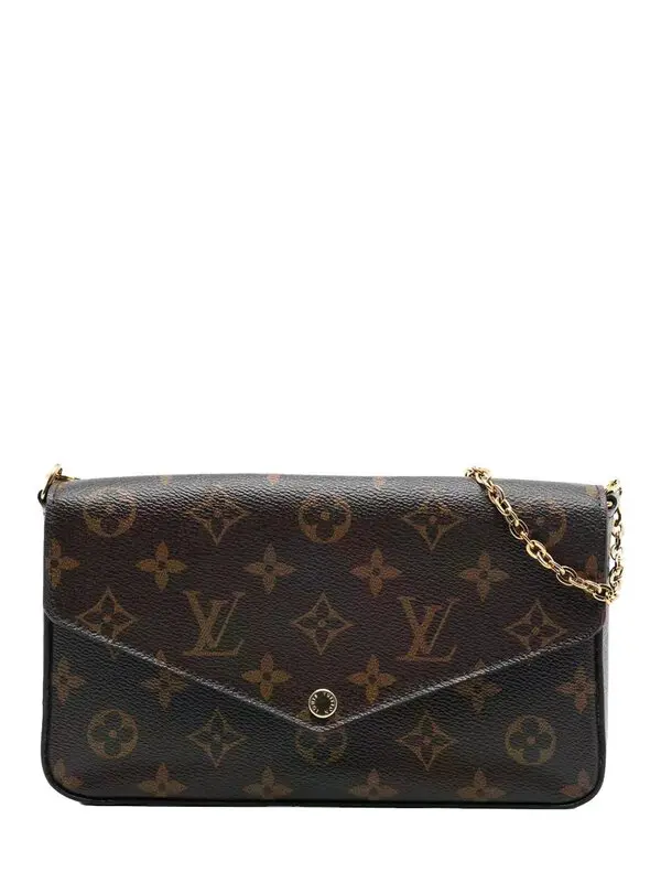 LOUIS VUITTON 2016 Monogram Pochette Felicie - Brown