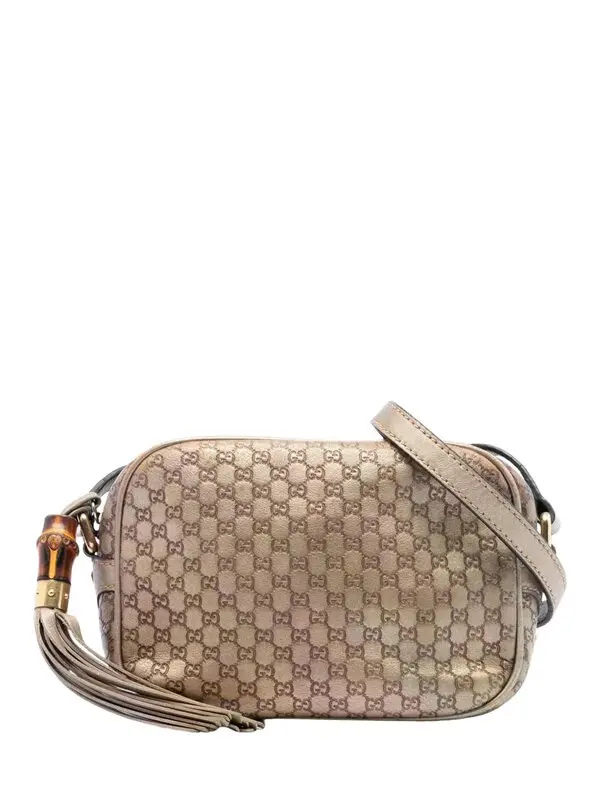 Gucci Metallic Microissima Sunshine Disco Camera Crossbody Bag - Gold