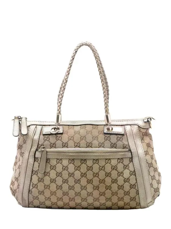 Gucci Gg Canvas Bella Satchel - Brown
