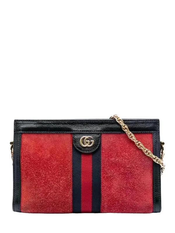 Gucci Small Ophidia Chain Crossbody Bag - Red