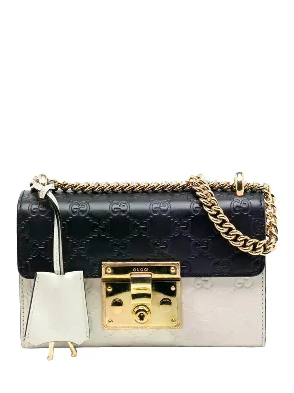 Gucci Small Sissima Padlock Shoulder Bag - Brown