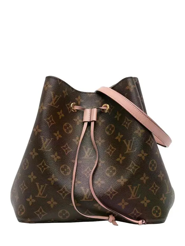 LOUIS VUITTON 2017 Monogram Neonoe Mm Bucket Bag - Brown