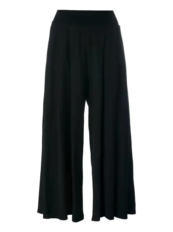 Labo.art Pleated Crop Trousers - Black