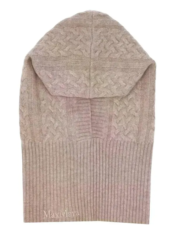Max Mara Cable-knit Balaclava - Neutrals