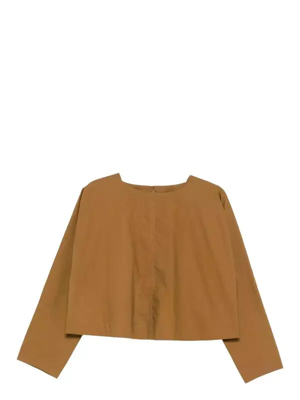 Soeur Long-sleeve Blouse - Brown