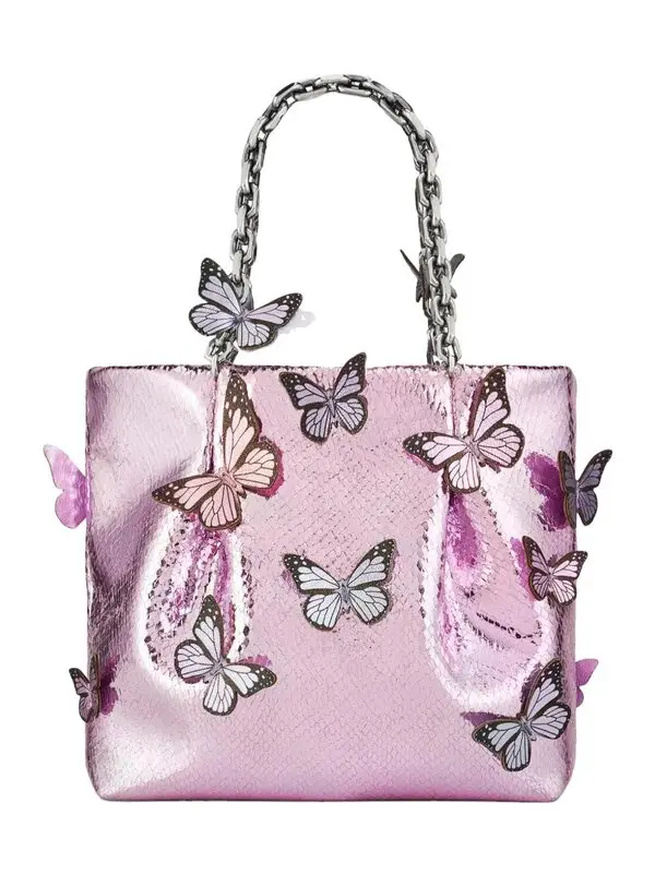 AQUAZZURA Mini Papillon Tote Bag - Pink