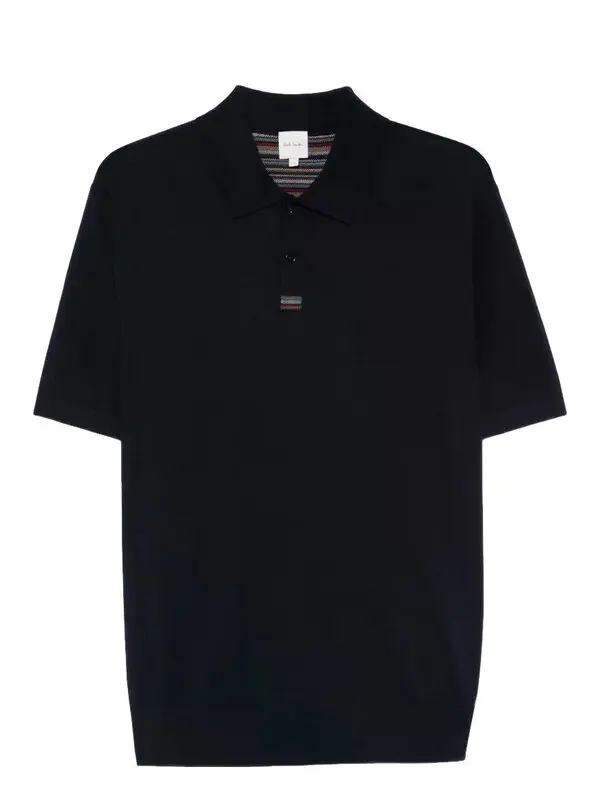 Paul Smith Buttoned Polo Shirt - Blue