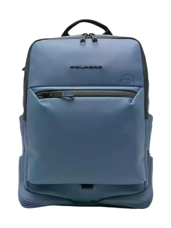 PIQUADRO Corner 2.0 Zip Backpack - Blue