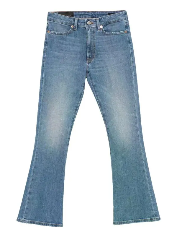 DONDUP Button Flared Jeans - Blue