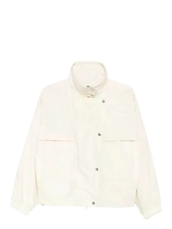 YVES SALOMON Chest-pocket Buttoned Jacket - Neutrals