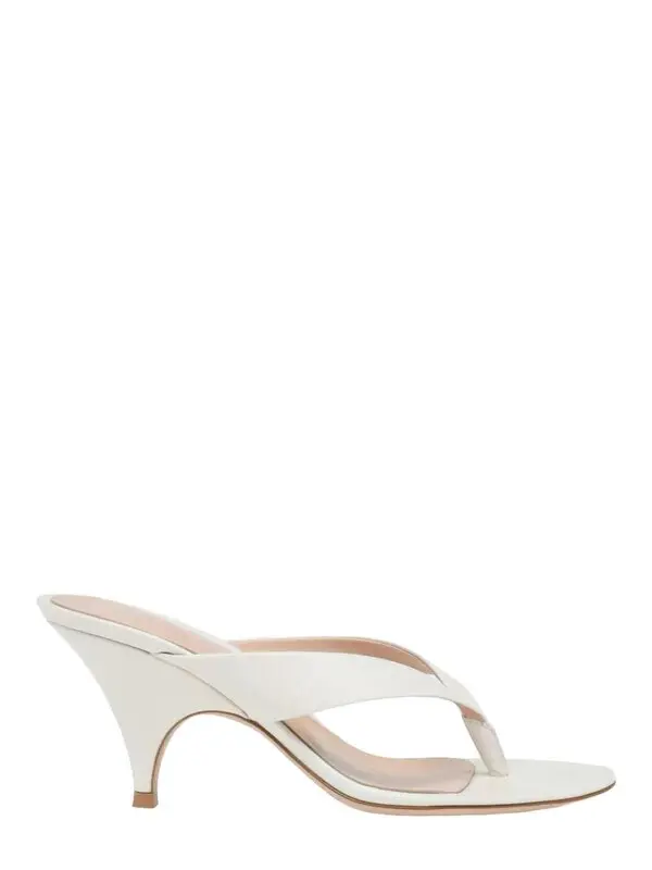 GIANVITO ROSSI 70mm Sofia Leather Sandals - White