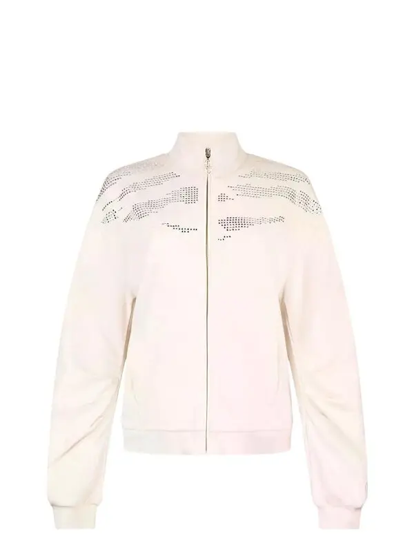 Liu Jo Embellished Zip-up Sweatshirt - Neutrals