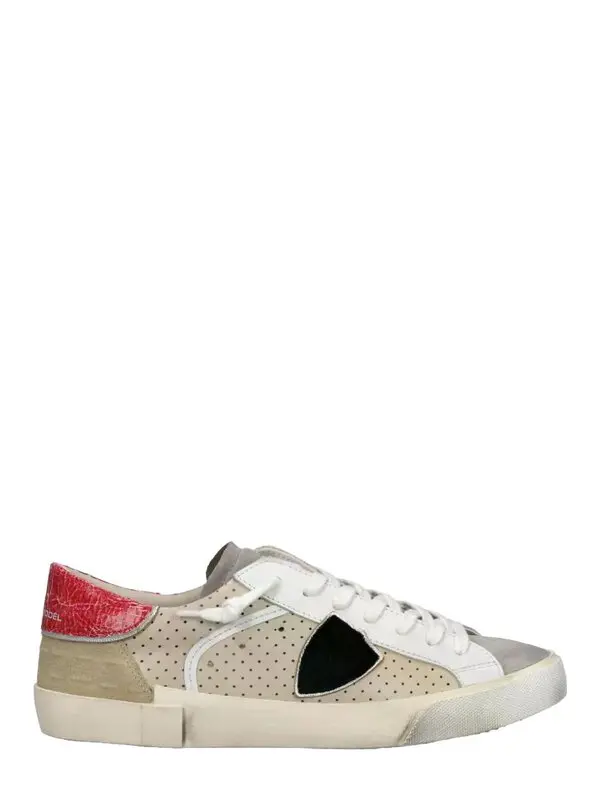 Philippe Model Panelled Perforated Sneakers - Neutrals