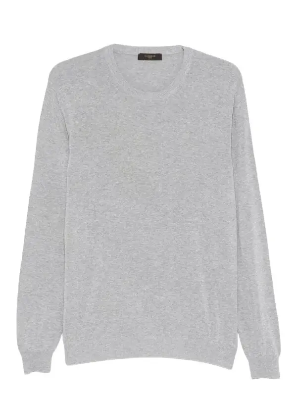 ZANONE Crew-neck Long Sleeve Sweater - Grey
