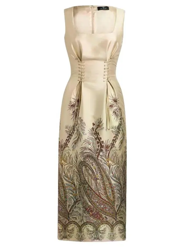 Etro Paisley Print Dress - Neutrals