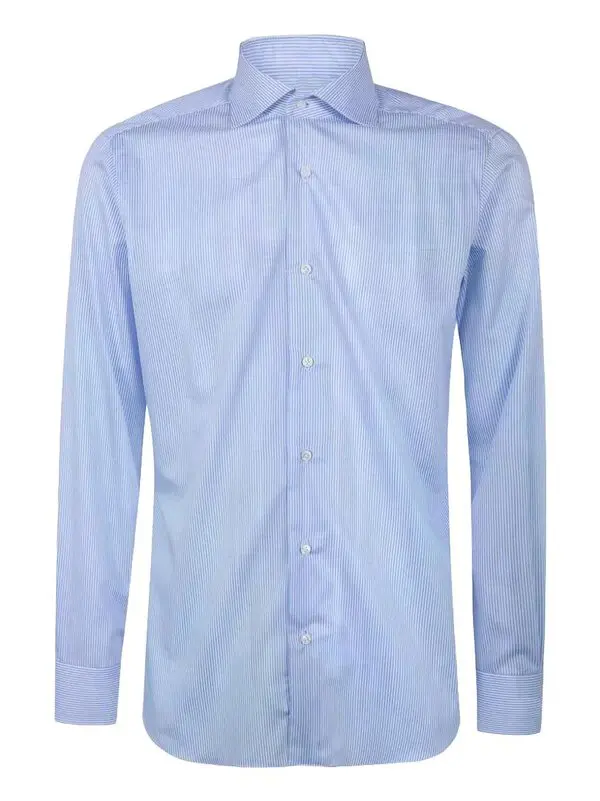 BARBA NAPOLI Striped Shirt - Blue