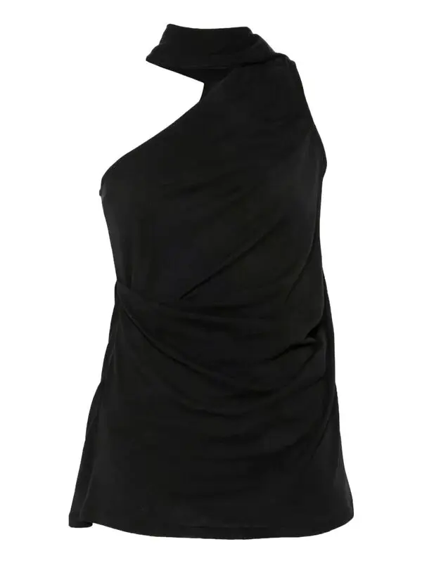 ENTIRE STUDIOS Sleeveless Draped Top - Black