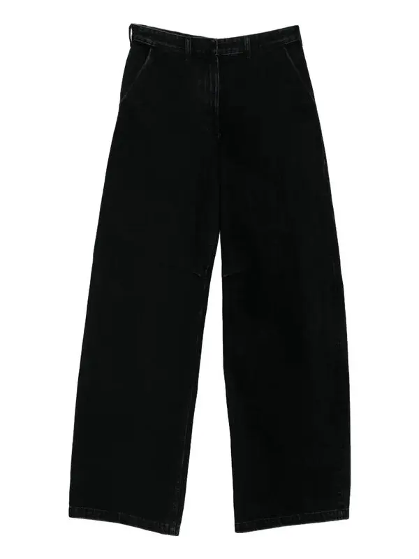 ENTIRE STUDIOS Cotton Wide-leg Jeans - Black