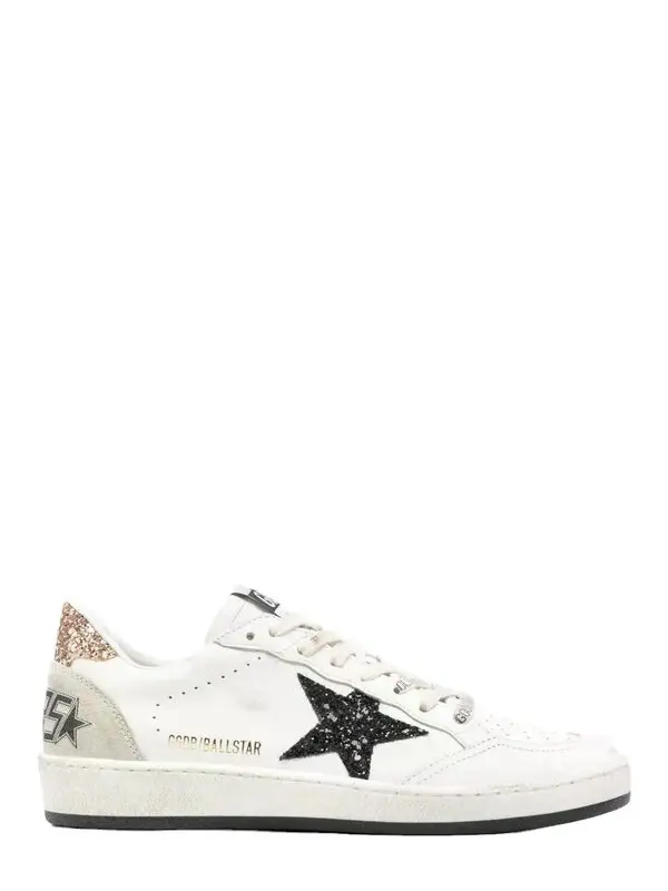 GOLDEN GOOSE Star Detail Leather Sneakers - White