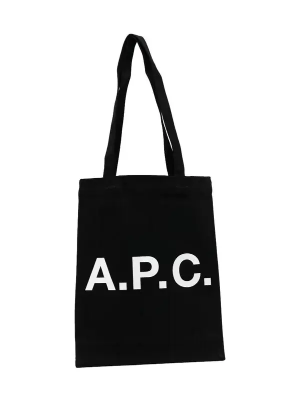 A.p.c. Text Shoulder Bag - Black