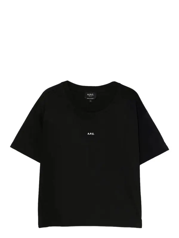 A.p.c. Logo-print T-shirt - Black