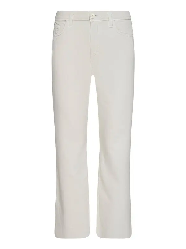 L'Agence Wanda Cropped Wide-leg Jean - Light Ecru