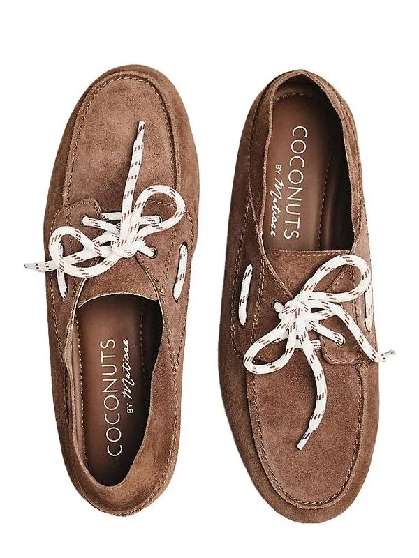 Matisse Petra Lace-up Boat Shoes - Mushroom