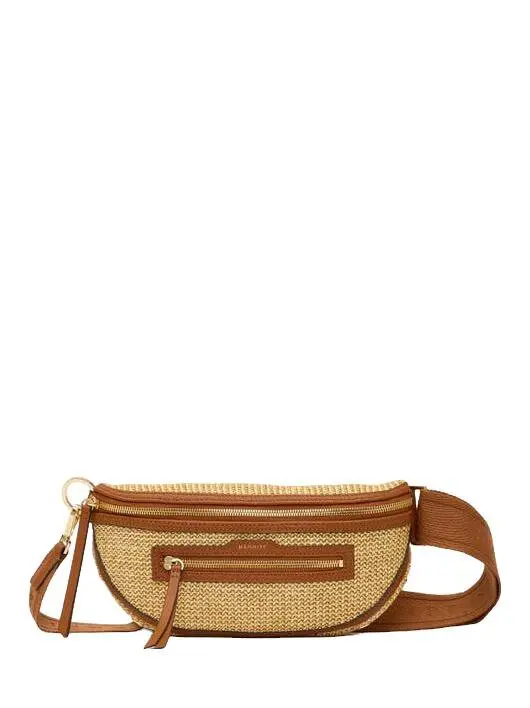 HAMMITT Crossbody Bag - Cocoa Raffia/gold