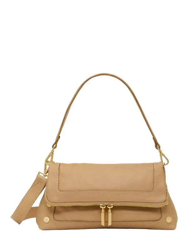HAMMITT Medium Beverly Leather Shoulder Bag - Toasty Sand/brushed Gold