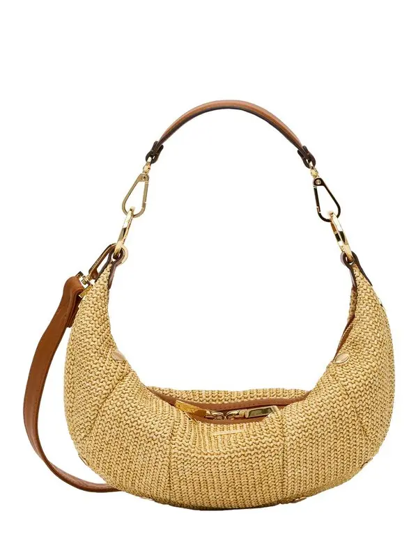 HAMMITT Erica Sml Bag - Cocoa Raffia/gold