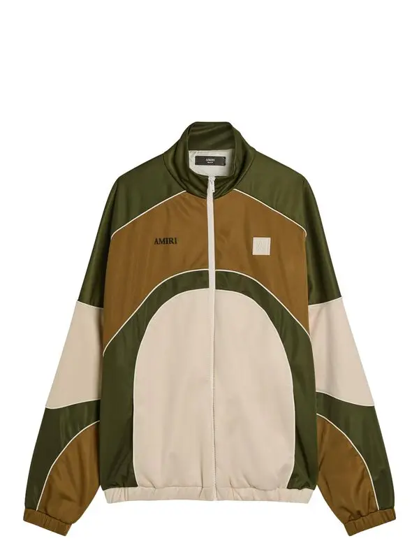 Amiri Panelled Satin-twill Track Jacket - Multicoloured 1