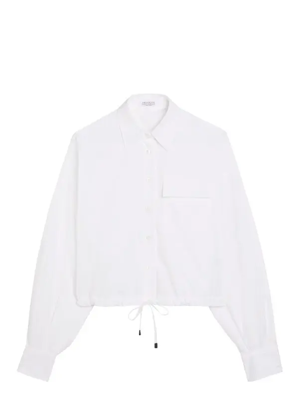 Brunello Cucinelli Cotton-poplin Shirt - White