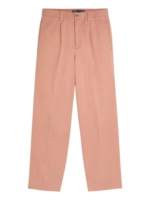 Polo Ralph Lauren Straight-leg Cotton-blend Trousers - Light Pink