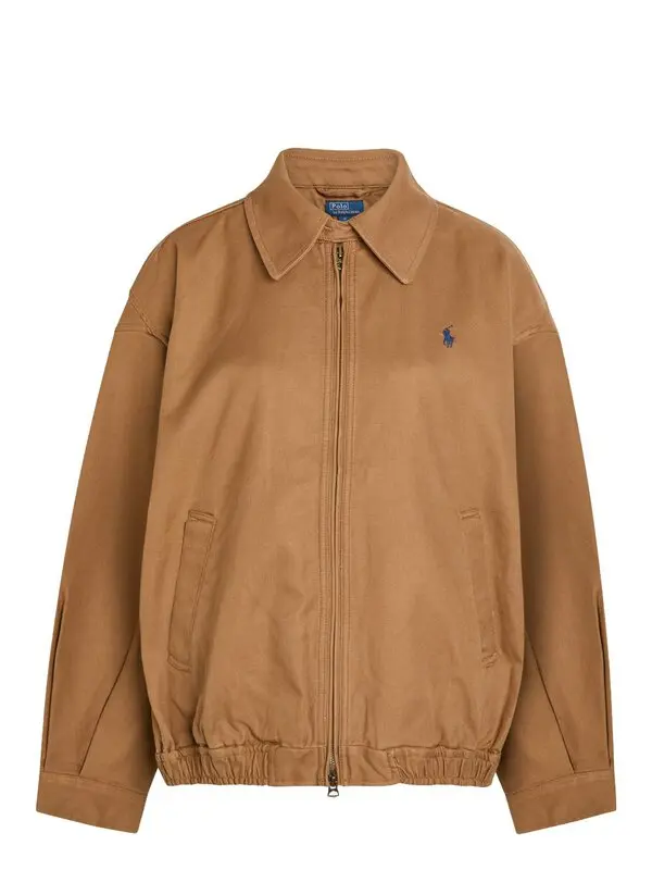 Polo Ralph Lauren Logo-embroidered Twill Jacket - Tan