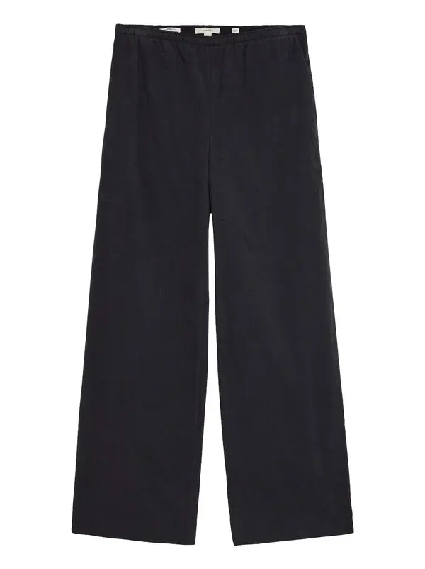 Vince Wide-leg Corduroy Trousers - Grey
