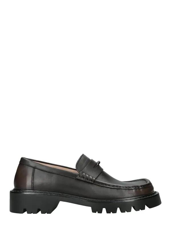 Loewe Leather Sierra Loafer - Brown