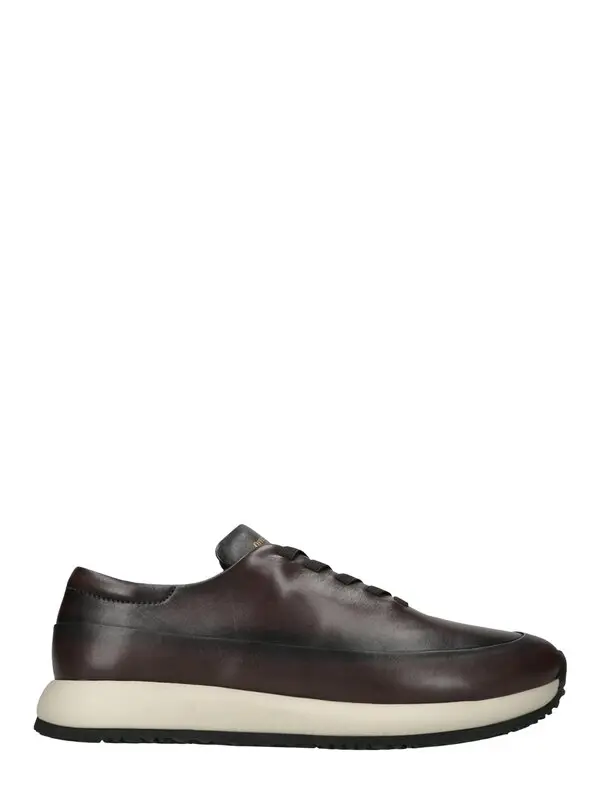 Officine Creative Leather Form Sneakers - Brown