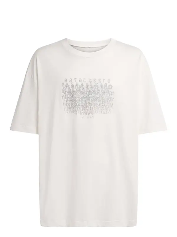 MAISON MARGIELA Cotton Numeric T-shirt - White