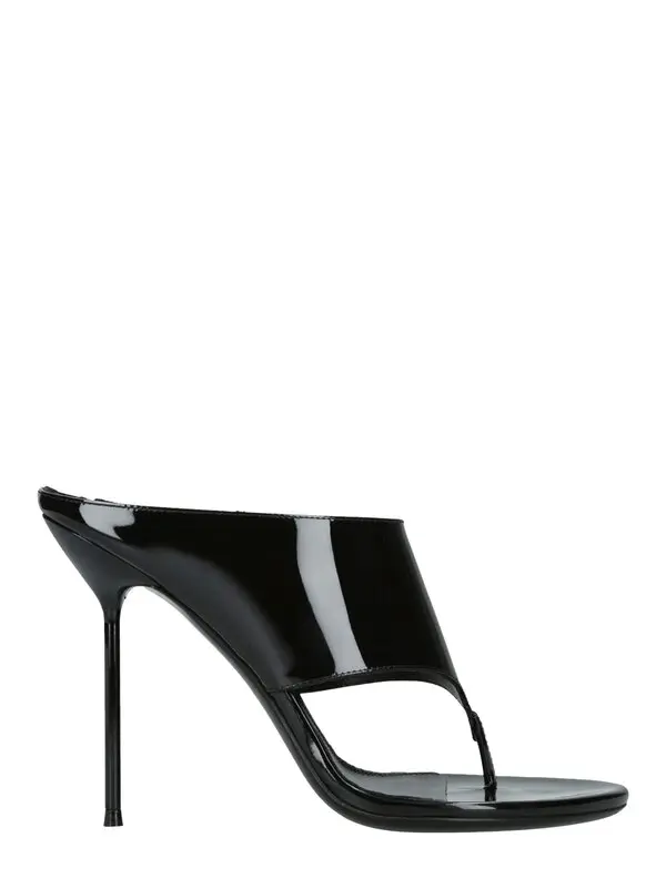 Paris Texas Patent Leather Lidia 105 Sandals - Black
